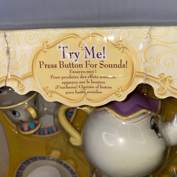 Disney | Toys | Nwt Disney Mrs Potts And Chip Tea Cart New | Poshmark